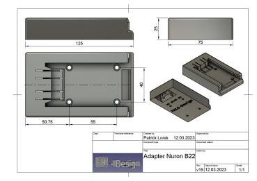 Akkuhalter und Adapter - Battery adapter for the new Hilti Nuron B22 ...