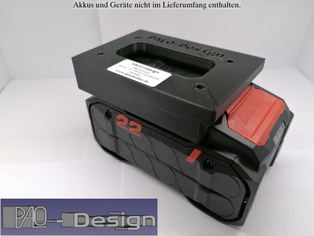 PALO-Design - Akkuhalter für Hilti Nuron B22 Akku Schwarz PLA+